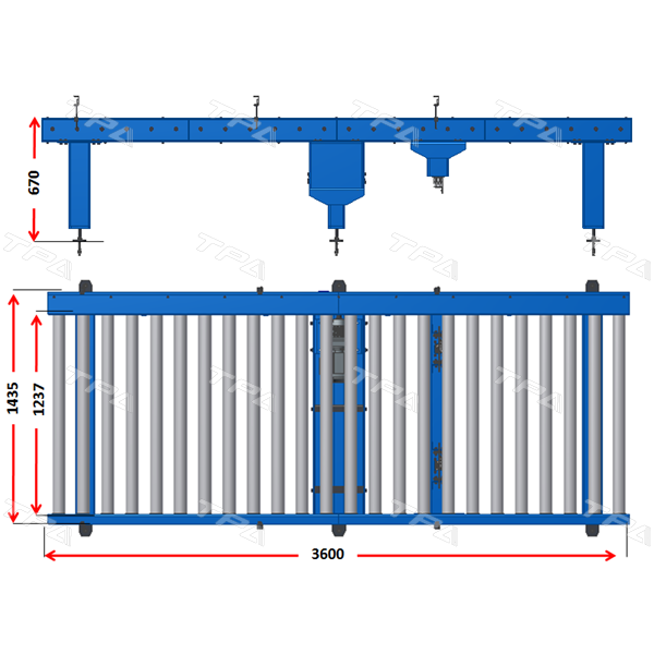 Roller conveyor module